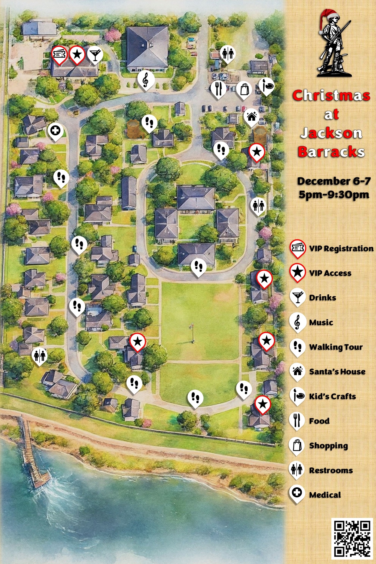 Event Maps | Christmas at Jackson Barracks